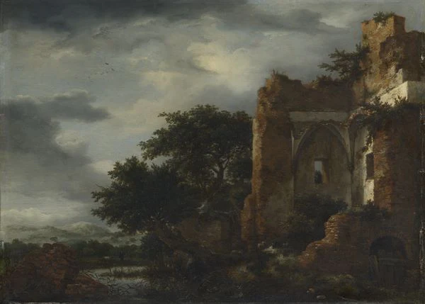 Jacob van Ruisdael, Ruins in a Dune Landscape