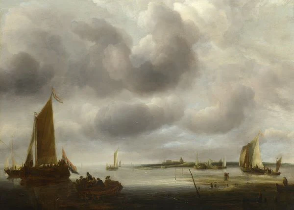 Jan van de Cappelle, A Coast Scene