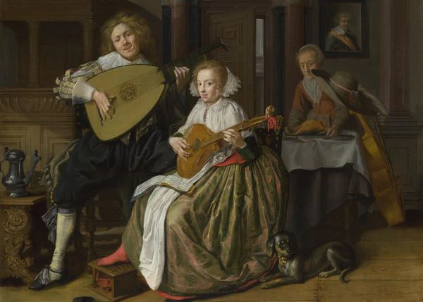 Molenaer, Jan Miense, A Young Man and Woman making Music