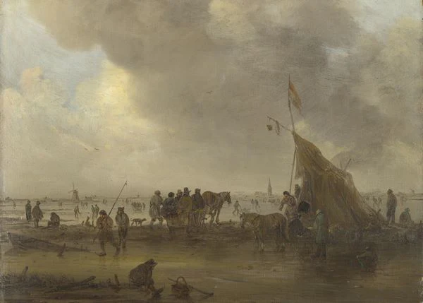 Jan van Goyen, A Scene on the Ice