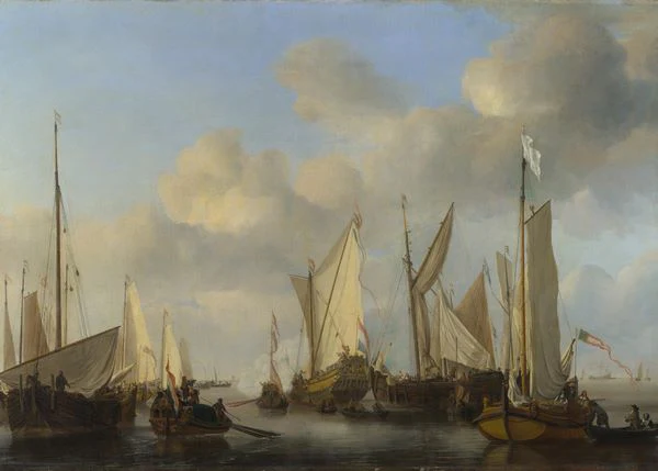 Willem van de Velde, A Dutch Yacht saluting