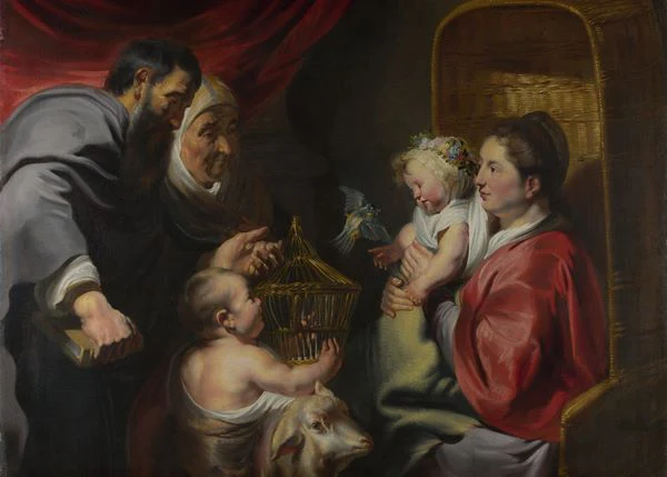 Jacob Jordaens, The Virgin and Child with Saint John and his Parents