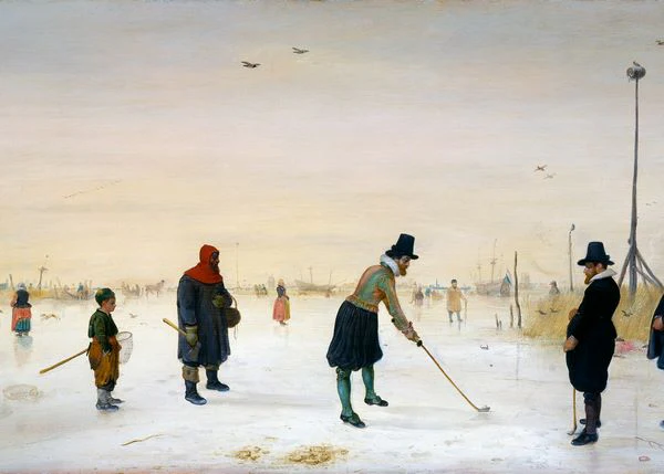 Hendrick Avercamp, Kolf Players on the ice Circa