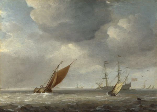 Willem van de Velde, Small Dutch Vessels in a Breeze