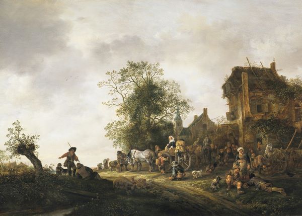 Ostade, Isaac van, Travelers at hotel