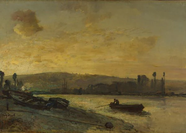 Johan Barthold Jongkind, River Scene