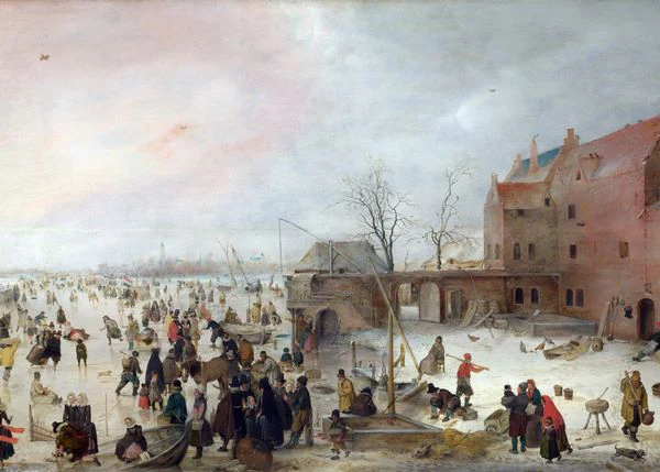 Avercamp, Hendrick, A Scene on the Ice near a Brewery
