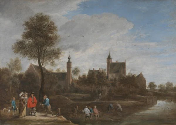 Teniers the Younger, David, A View of Het Sterckshof near Antwerp