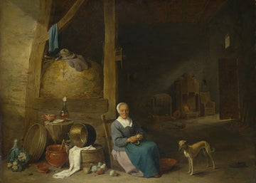 Teniers the Younger, David, An Old Woman peeling Pears