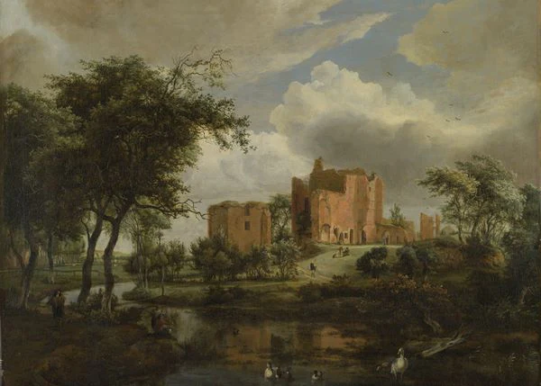 Meindert Hobbema, The Ruins of Brederode Castle