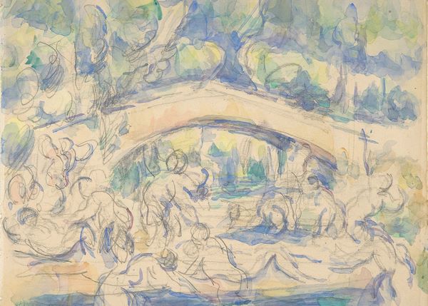 Paul Cezanne, Bathers by a Bridge