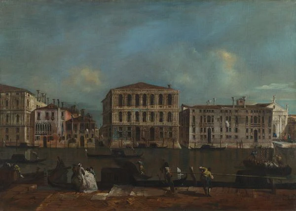 Francesco Guardi, Venice, The Grand Canal with Palazzo Pesaro