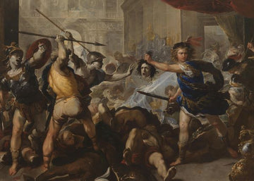 Luca Giordano, Perseus turning Phineas and his Followers to Stone