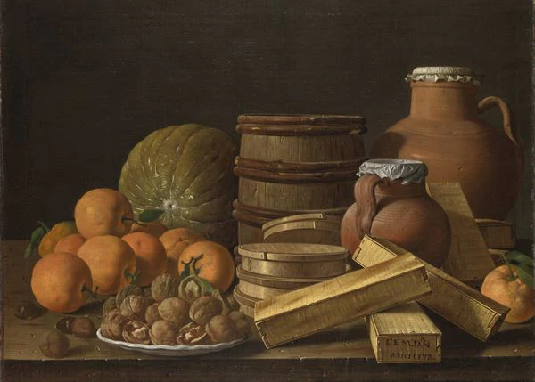 Melendez, Luis Egidio, Still Life with Oranges and Walnuts