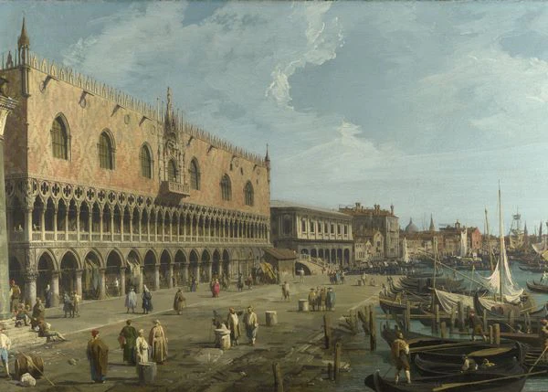 Canaletto, Venice, The Doge's Palace and the Riva degli Schiavoni