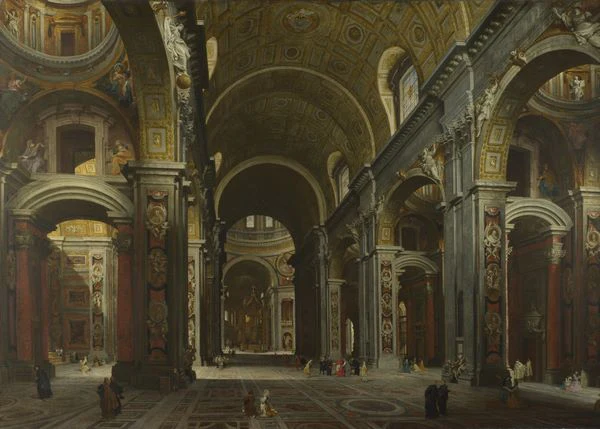 Giovanni Paolo Panini, Rome, The Interior of St Peter's