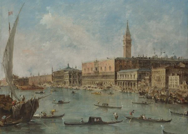 Francesco Guardi, Venice, The Doge's Palace and the Molo