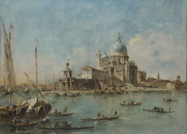 Francesco Guardi, Venice, The Punta della Dogana painting