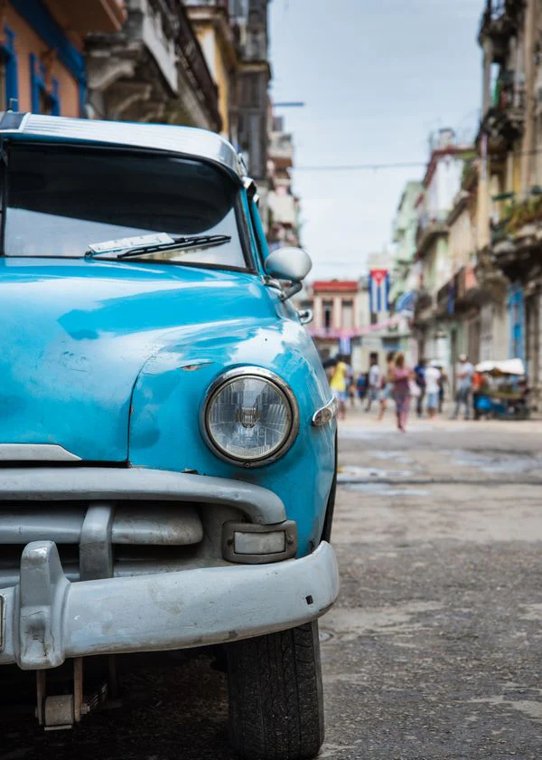 Automobili fotografije plavi stari auto