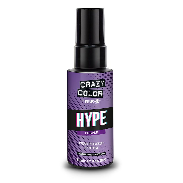 Pigment za kosu CRAZY COLOR Hype 50ml – CRAZY-ljubičasto