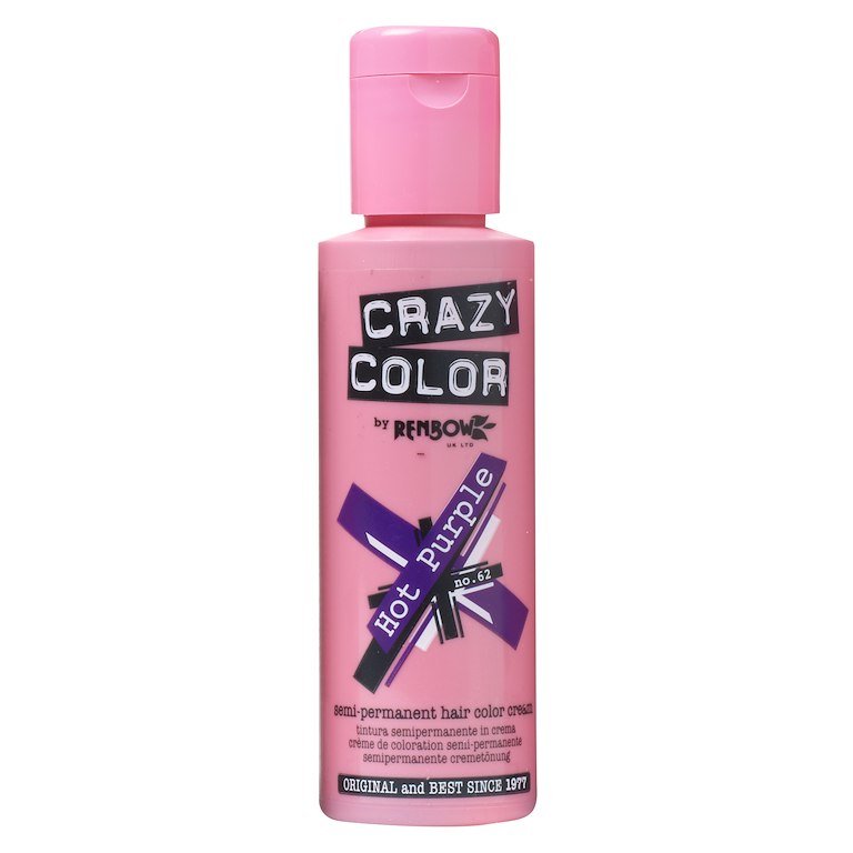 Polutrajna farba CRAZY COLOR 100ml Hot Purple