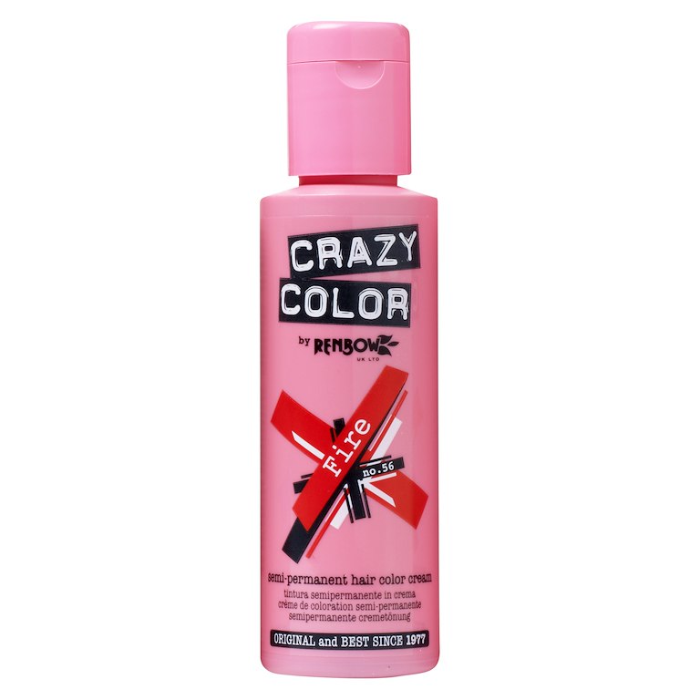 Polutrajna farba CRAZY COLOR 100ml Fire