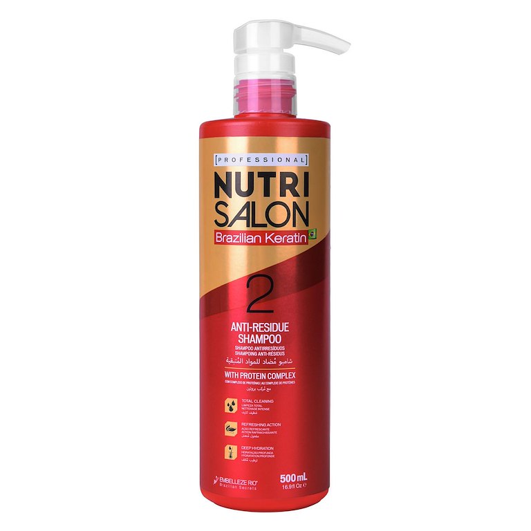 Šampon za dubinsko pranje kose NUTRISALON Brazilian Keratin 500ml