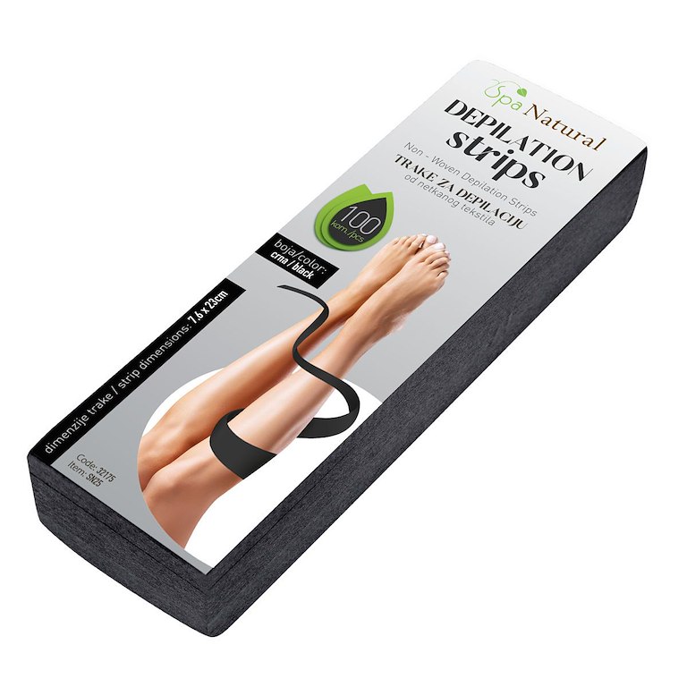 Trake za depilaciju SPA NATURAL Crne SN25 100/1