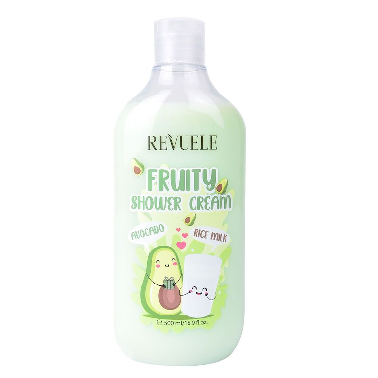 Gel za tuširanje REVUELE Fruity Avokado i pirinčano mleko 500ml