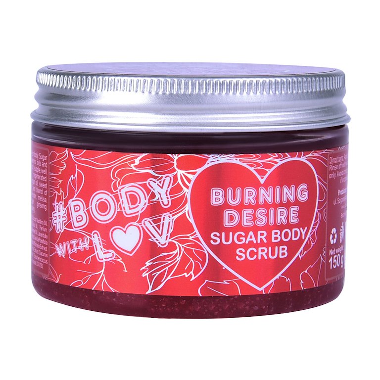 Šećerni piling za telo BODY WITH LUV Pink Passion 150g