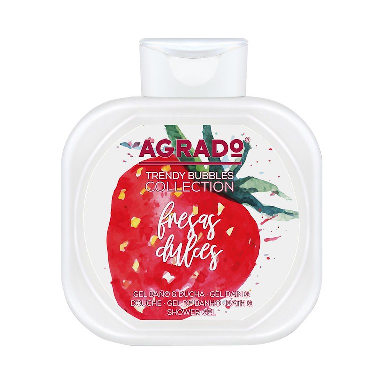 Gel za tuširanje i kupka sa aromom jagode AGRADO Fresas Dulces 750ml