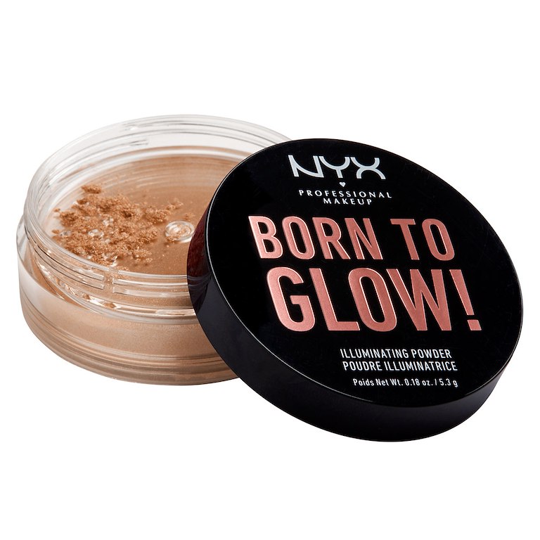 Iluminator u prahu NYX Professional Makeup Born To Glow BTGIP 5.3g Warm Strobe BTGIP03