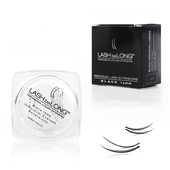 LASH beLONG svilene trepavice CRNE – 14mm M/L