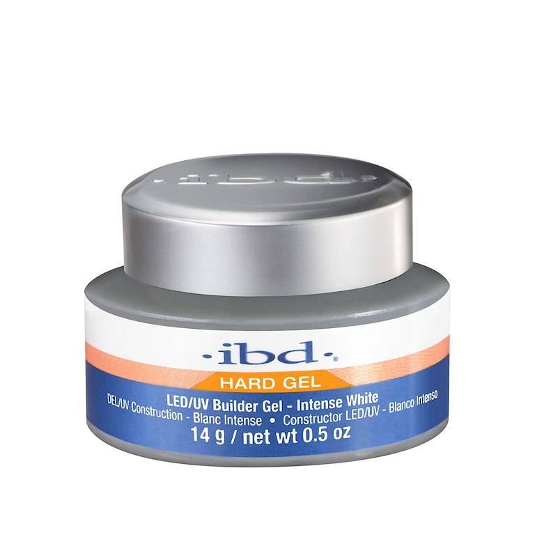 Gel za nadogradnju noktiju gradivni IBD UV/LED beli 14g