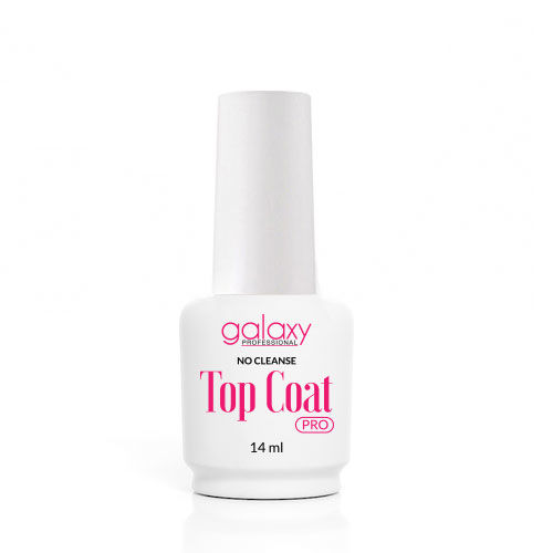 Završni sjaj za gel i trajni lak UV/LED GALAXY Pro Top Coat No Cleanse 14ml