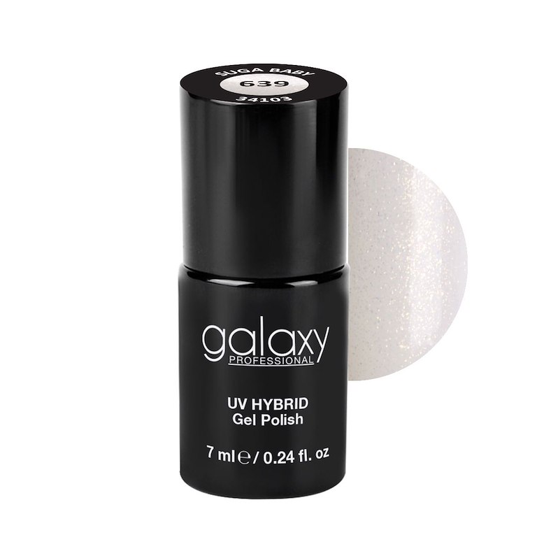 Trajni lak za nokte UV/LED GALAXY Hybrid 7ml Suga Baby S639