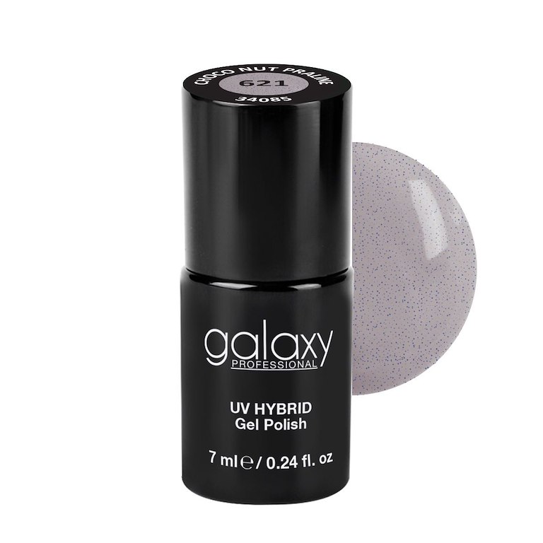 Trajni lak za nokte UV/LED GALAXY Hybrid 7ml Choco Nut Praline S621