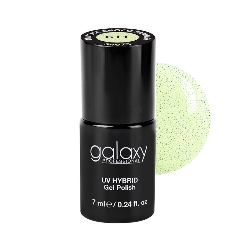 Trajni lak za nokte UV/LED GALAXY Hybrid 7ml Matcha Choco Fantasy S611