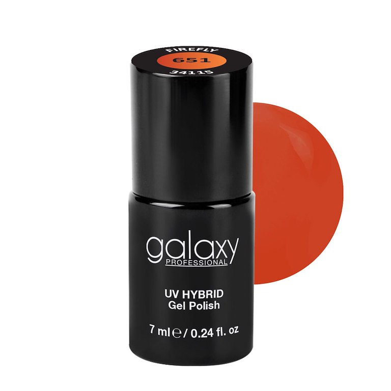 Trajni lak za nokte UV/LED GALAXY Hybrid 7ml Firefly S651