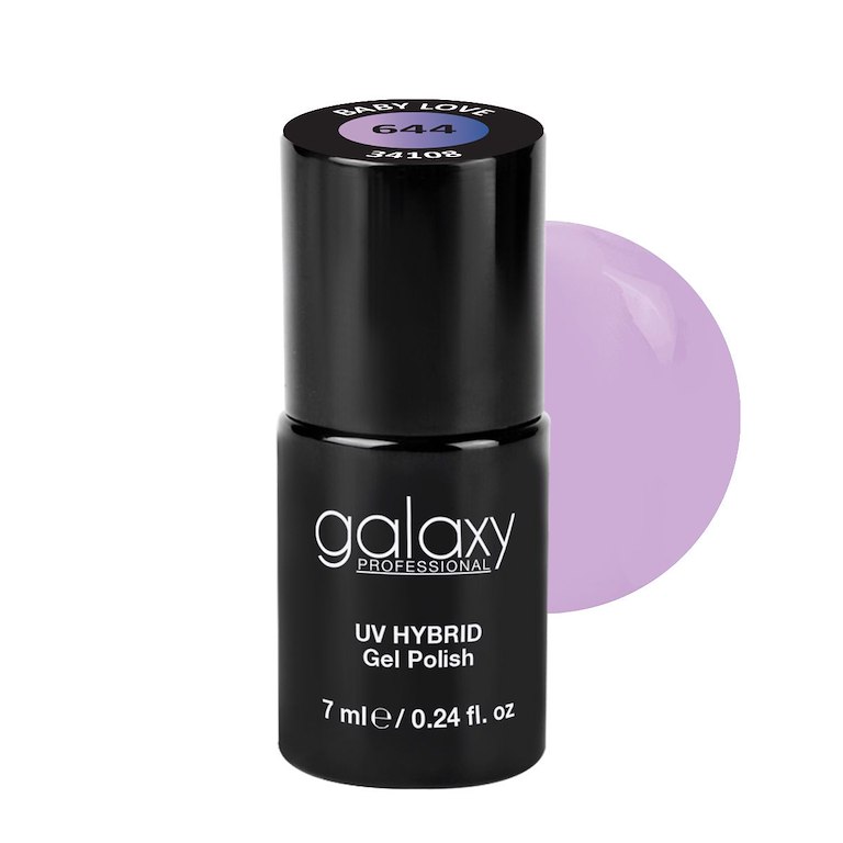 Trajni lak za nokte UV/LED GALAXY Hybrid 7ml Baby Love S644