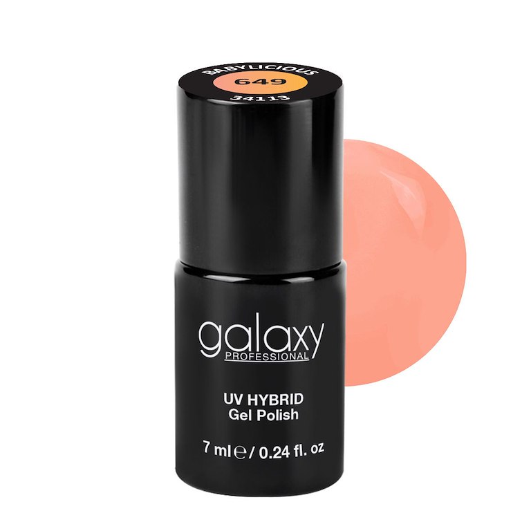 Trajni lak za nokte UV/LED GALAXY Hybrid 7ml Babylicious S649