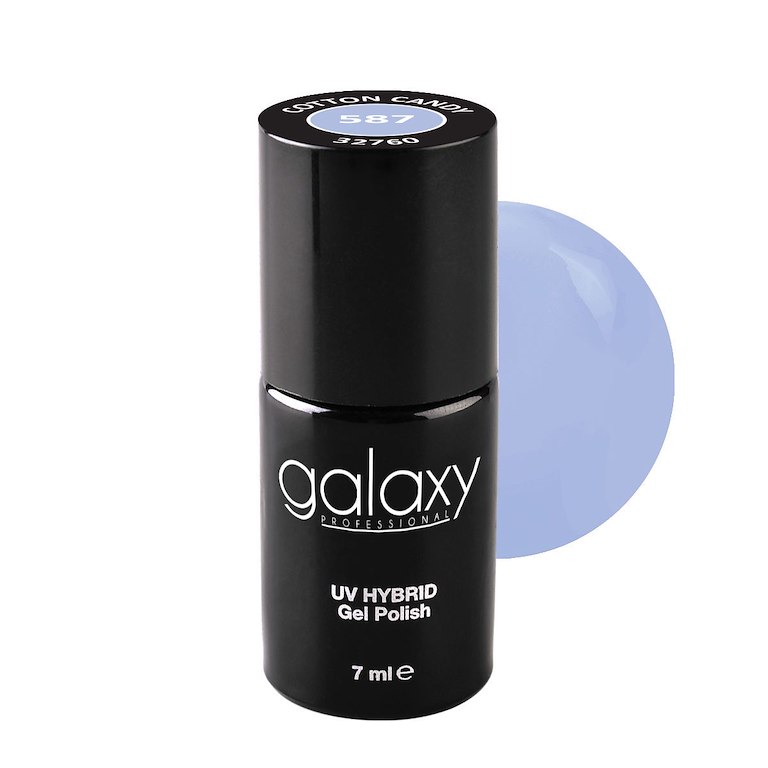 Trajni lak za nokte UV/LED GALAXY Hybrid 7ml Cotton Candy S587