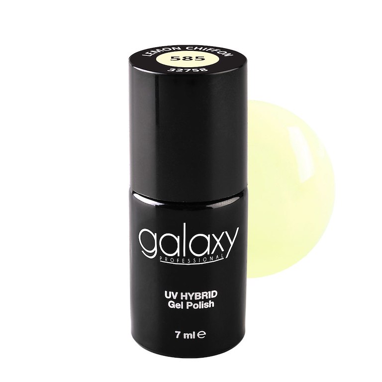 Trajni lak za nokte UV/LED GALAXY Hybrid 7ml Lemon Chiffon S585