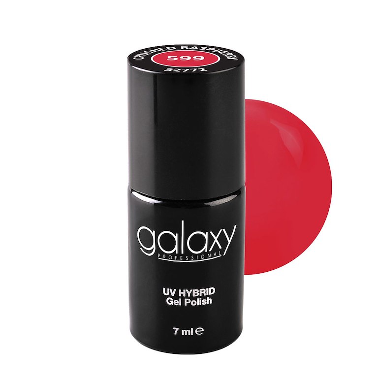 Trajni lak za nokte UV/LED GALAXY Hybrid 7ml Cruhed Raspberry S599