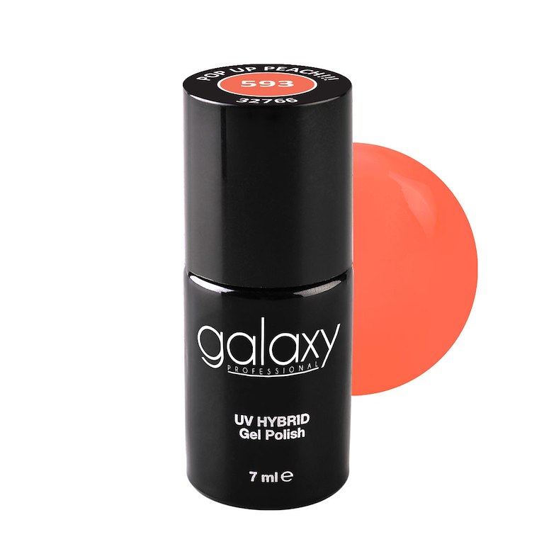 Trajni lak za nokte UV/LED GALAXY Hybrid 7ml Pop Up Peach!!! S593