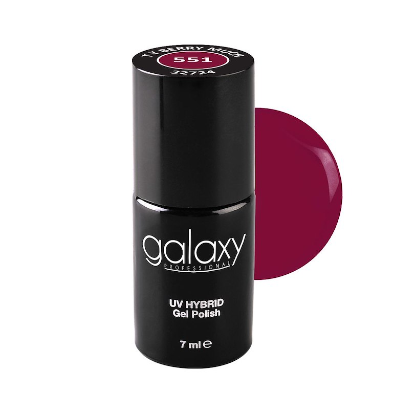 Trajni lak za nokte UV/LED GALAXY Hybrid 7mI Ty Berry Much S551