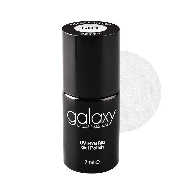 Trajni lak za nokte UV/LED GALAXY Hybrid 7ml White Satin S601