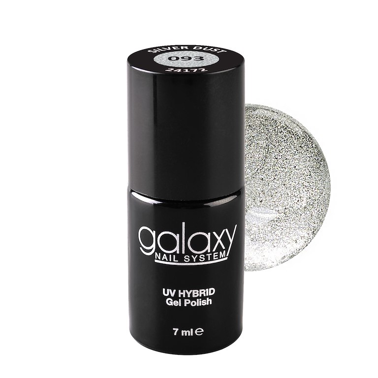 Galaxy UV Hibrid gel 7ml Silver Dust