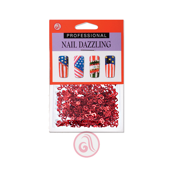 Dazzling ukrasi za Nail Art DZ05-01 CRVENI