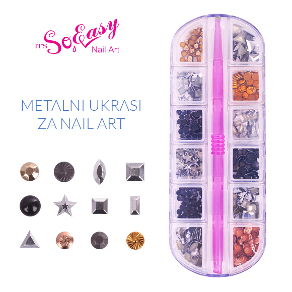 Metalne nitne za Nail Art u setu 99046